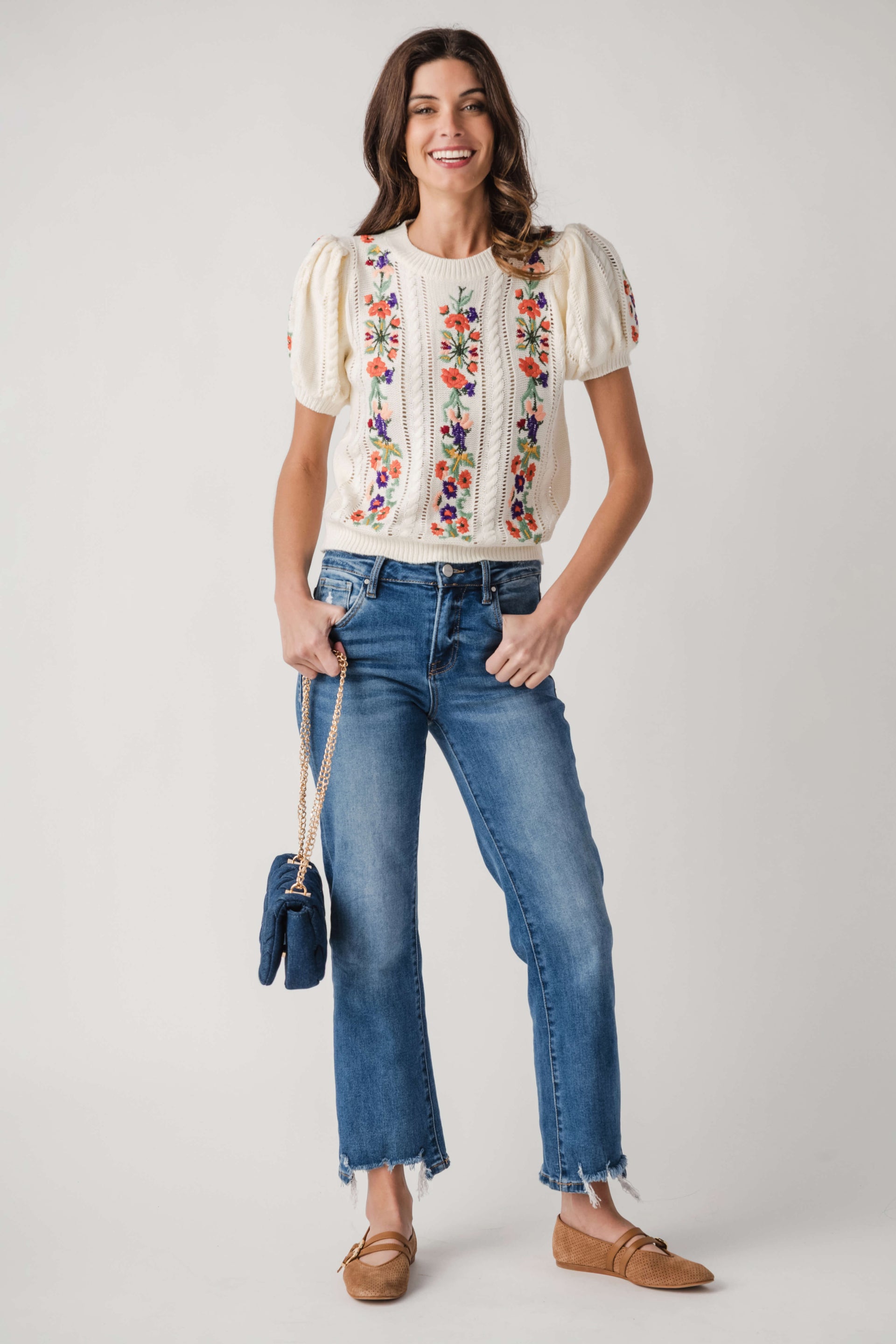 Risen High Rise Step Hem Jeans – Social Threads