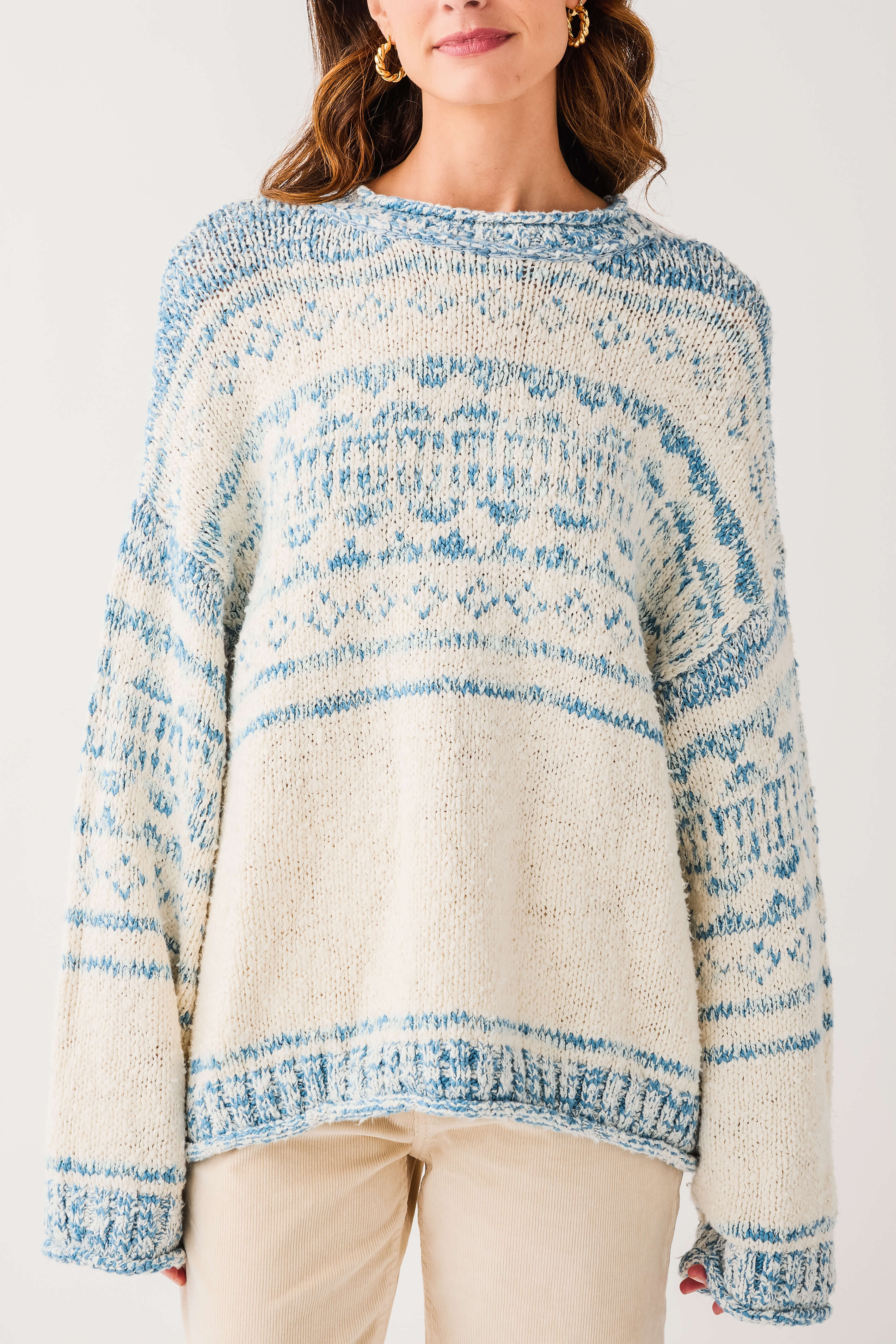 Free People Dani Pattern Sweater – Social Threads