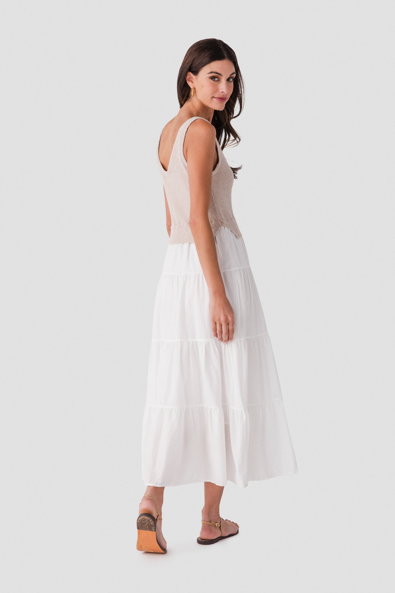 Elan Mixed Media Maxi Dress – Social Threads